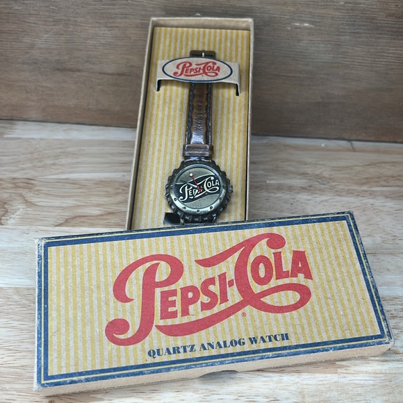 Pepsi | Accessories | Vintage Pepsicola Quartz Analog Watch With Box ...